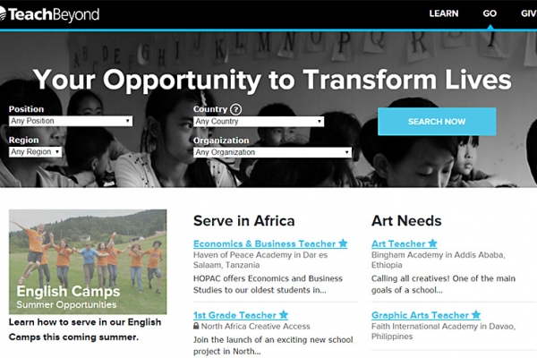 Easy Way for You to Search Open Jobs - TeachBeyond UK